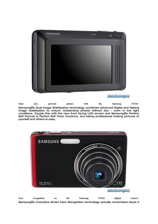 Samsung ST500 digital camera | PDF