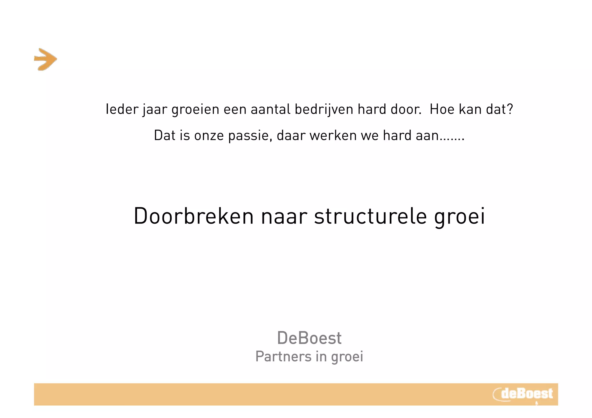 3 stappen voor groei doorbraak | PPT