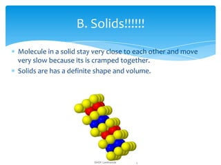 3 states of matter !!!!!!! | PPTX | Chemistry | Science
