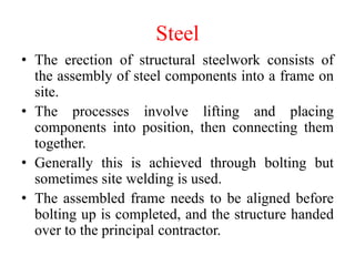 Conventional Construction : steel | PPT