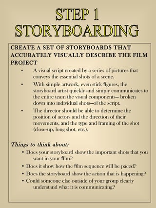 3step filmmaking process | PPT