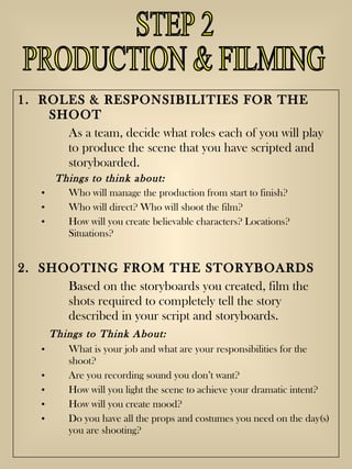 3step filmmaking process | PPT