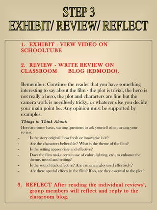 3step filmmaking process | PPT