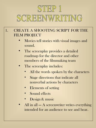 3step filmmaking process | PPT