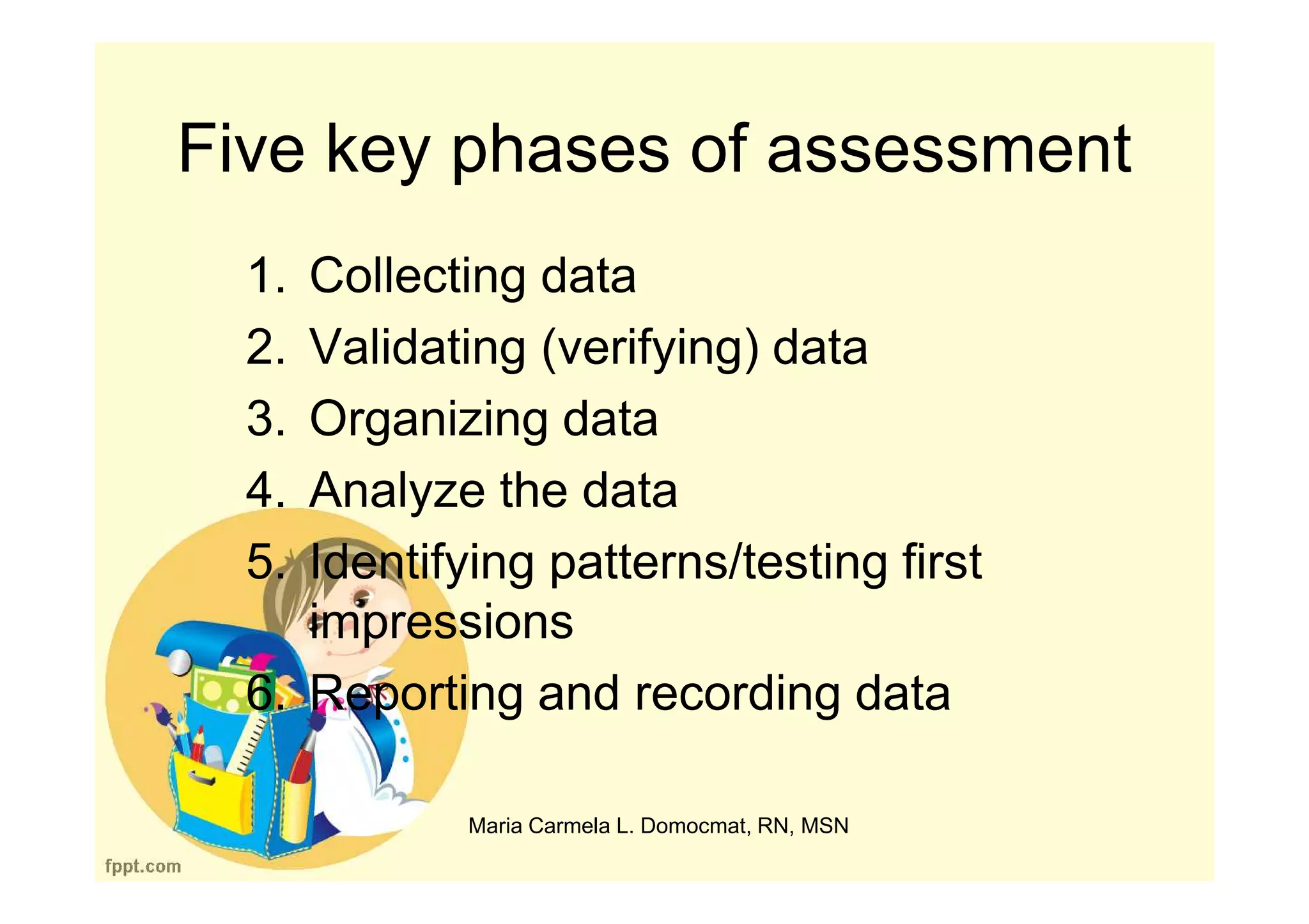 Steps of health assessment | PDF