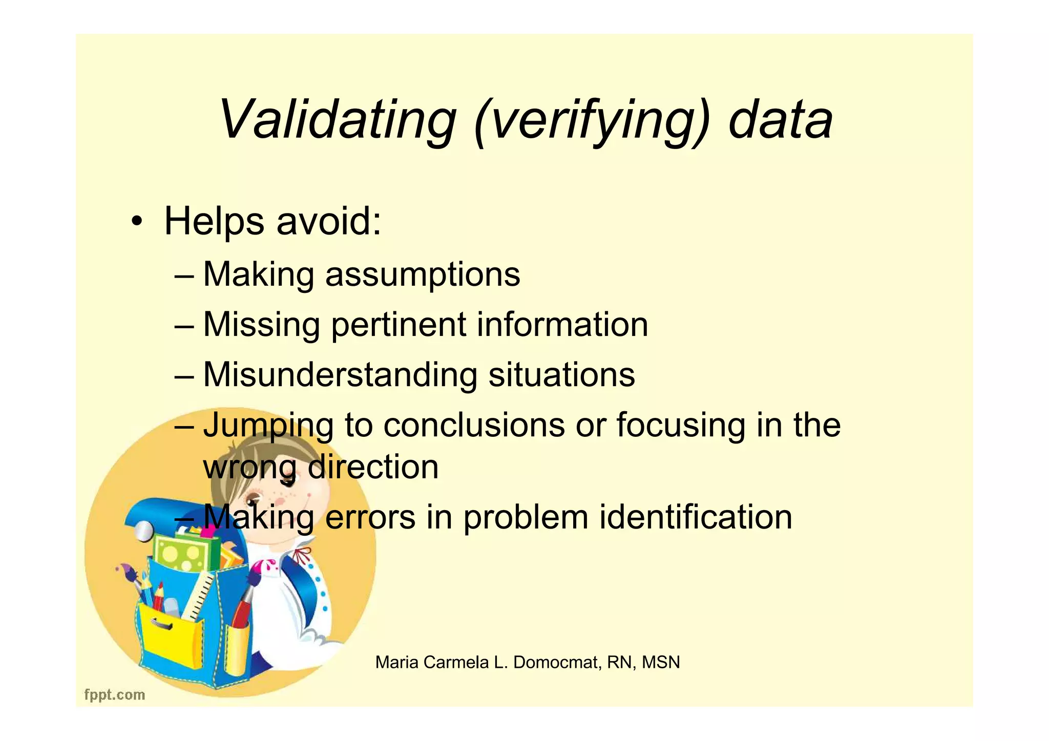 3 steps of health assessment | PDF