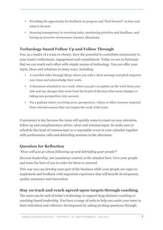 Christian Dinesen - 3 steps to make long distance leadership work | PDF