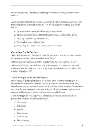 Christian Dinesen - 3 steps to make long distance leadership work | PDF