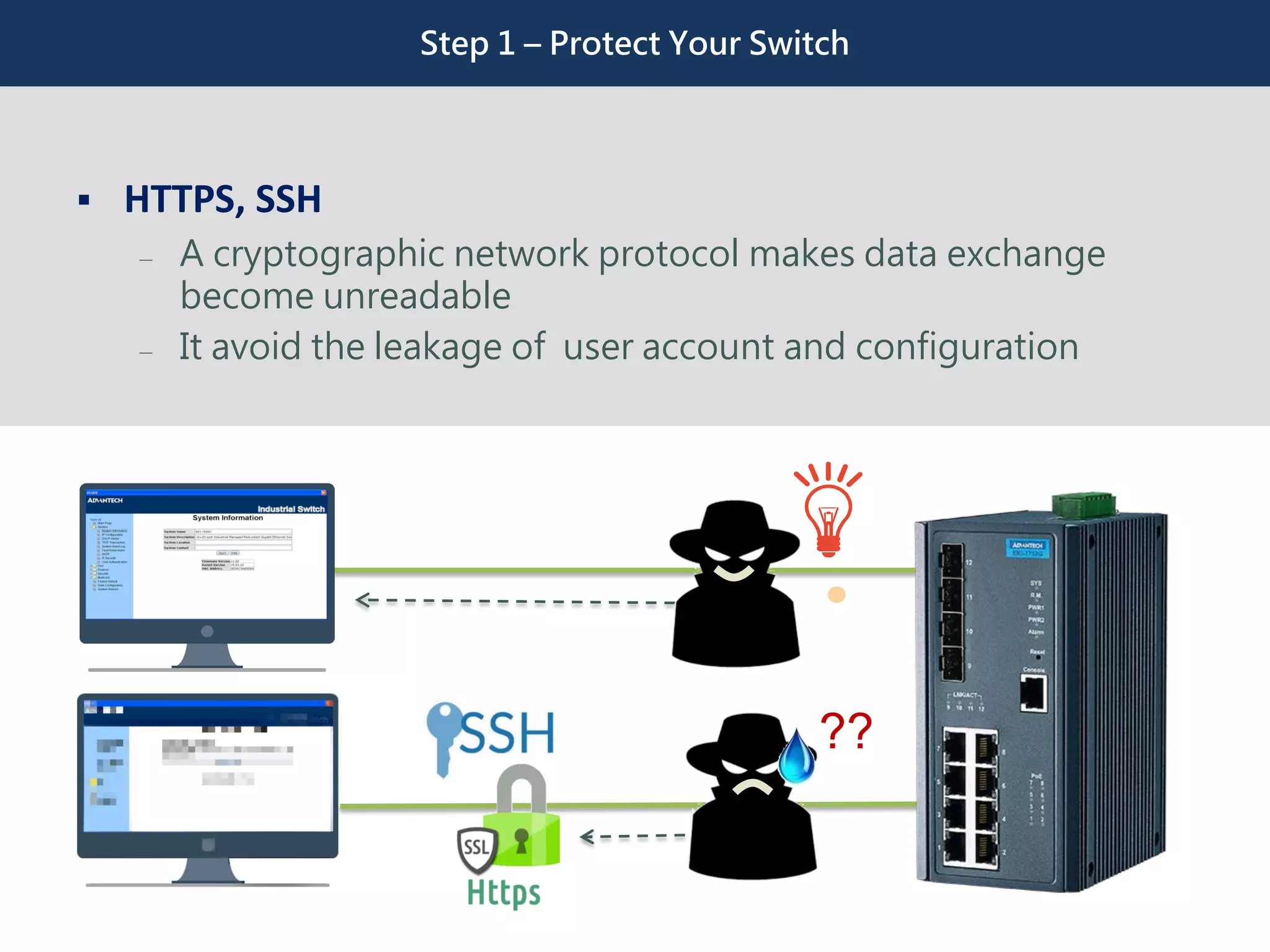 Advantech's steps to make your Network Securer | PPT