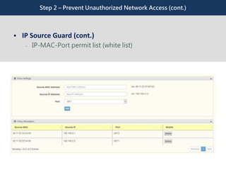 Advantech's steps to make your Network Securer | PPT