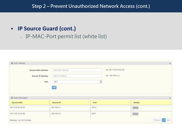 Advantech's steps to make your Network Securer | PPT