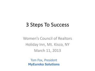 3 steps to success | PPT