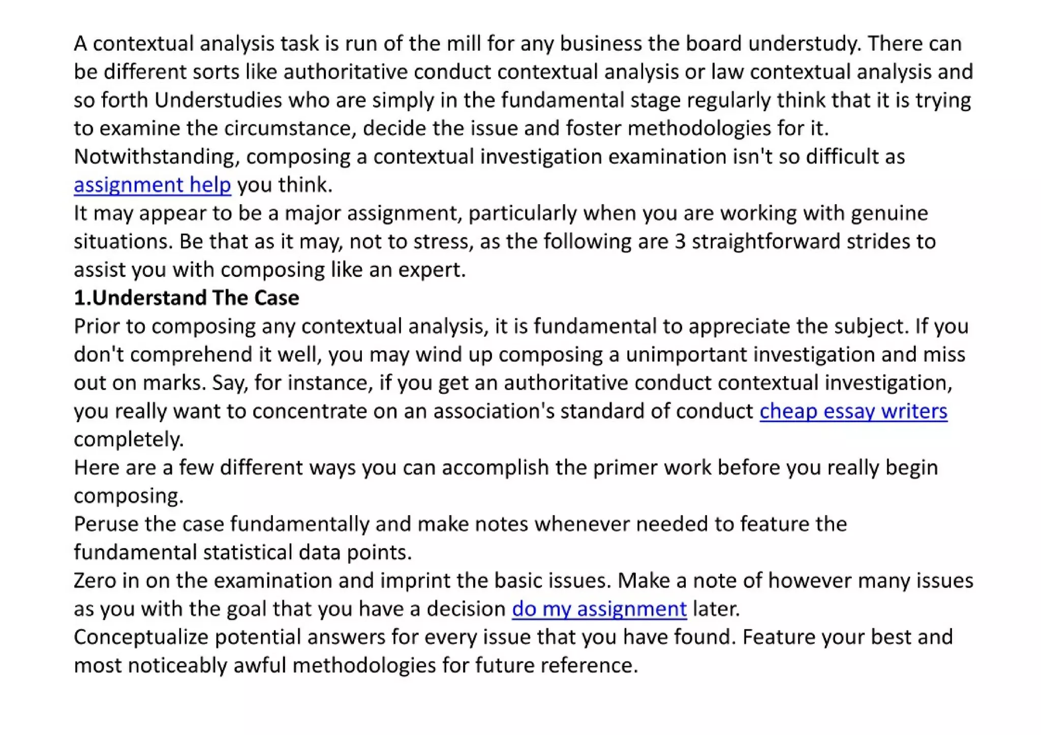 3 Steps To Write A Case Study Analysis | PDF