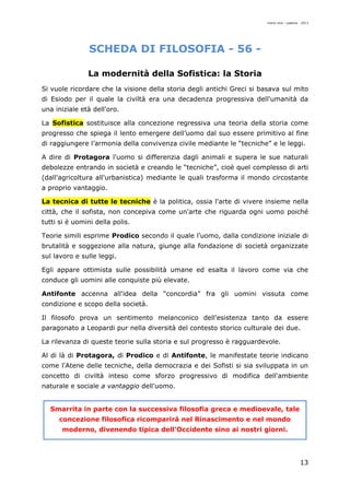 03. Storia della Filosofia. La Sofistica | PDF