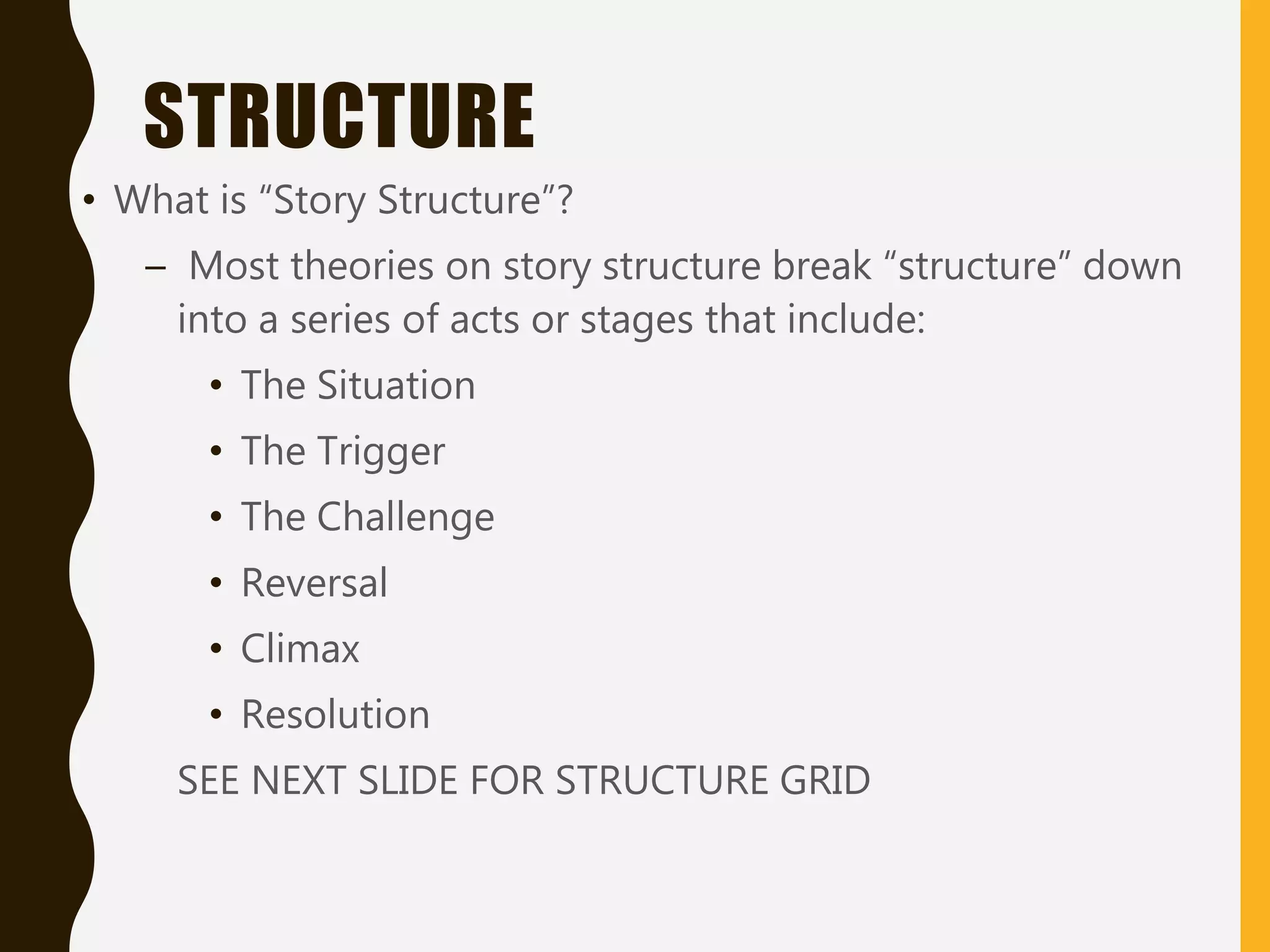 COMM 119 #3 story structure and narrative elements | PPT
