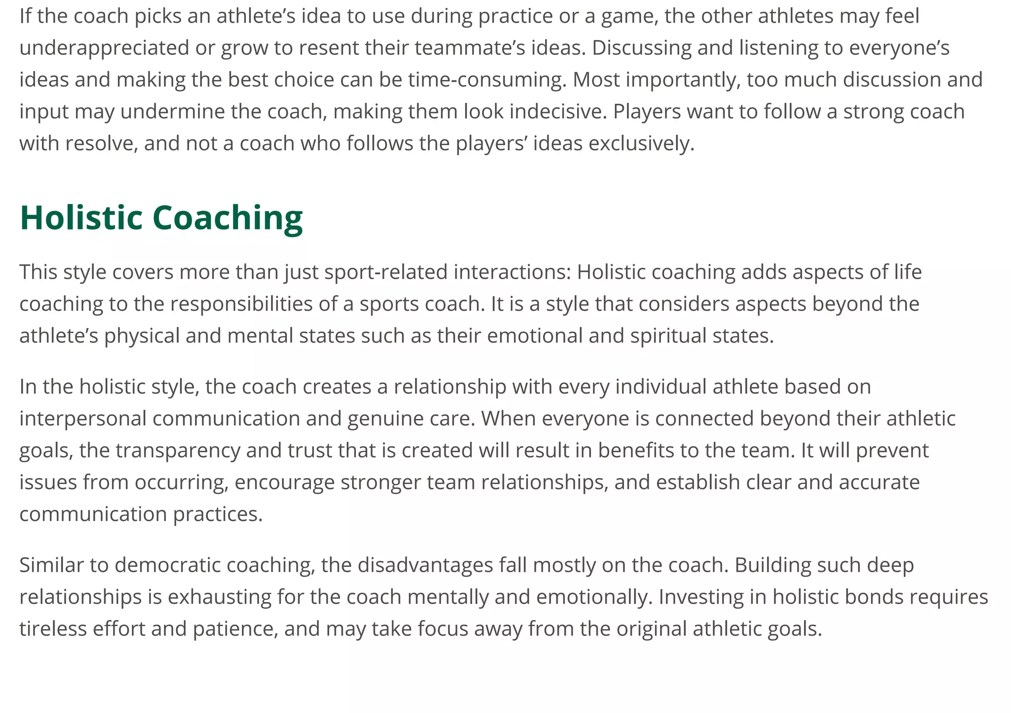 3 styles of sports coaching ohio university | PDF