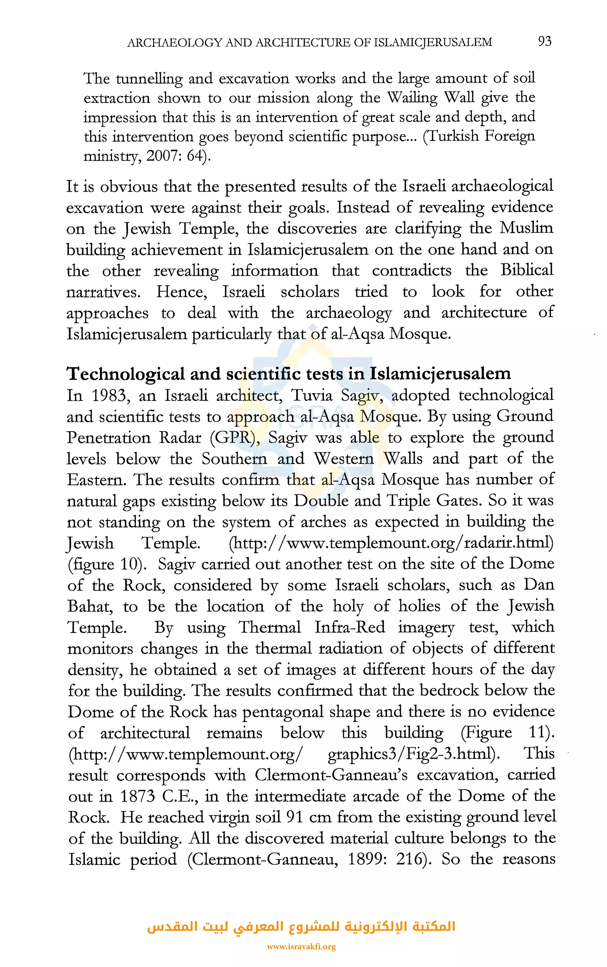 ARCHAEOLOGY AND ARCHITECTURE OF ISLAMICJERUSALEM PROBLEMS AND ...