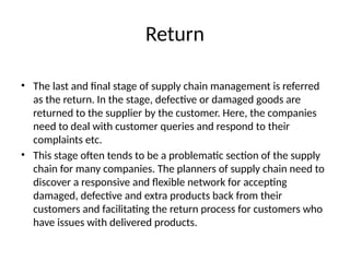 Supply Chain process in Supply Chain Management | PPTX