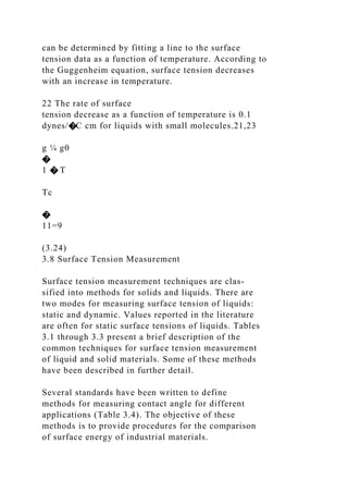 3 Surface Tension and Its MeasurementSina Ebnesajjad3.1 In.docx