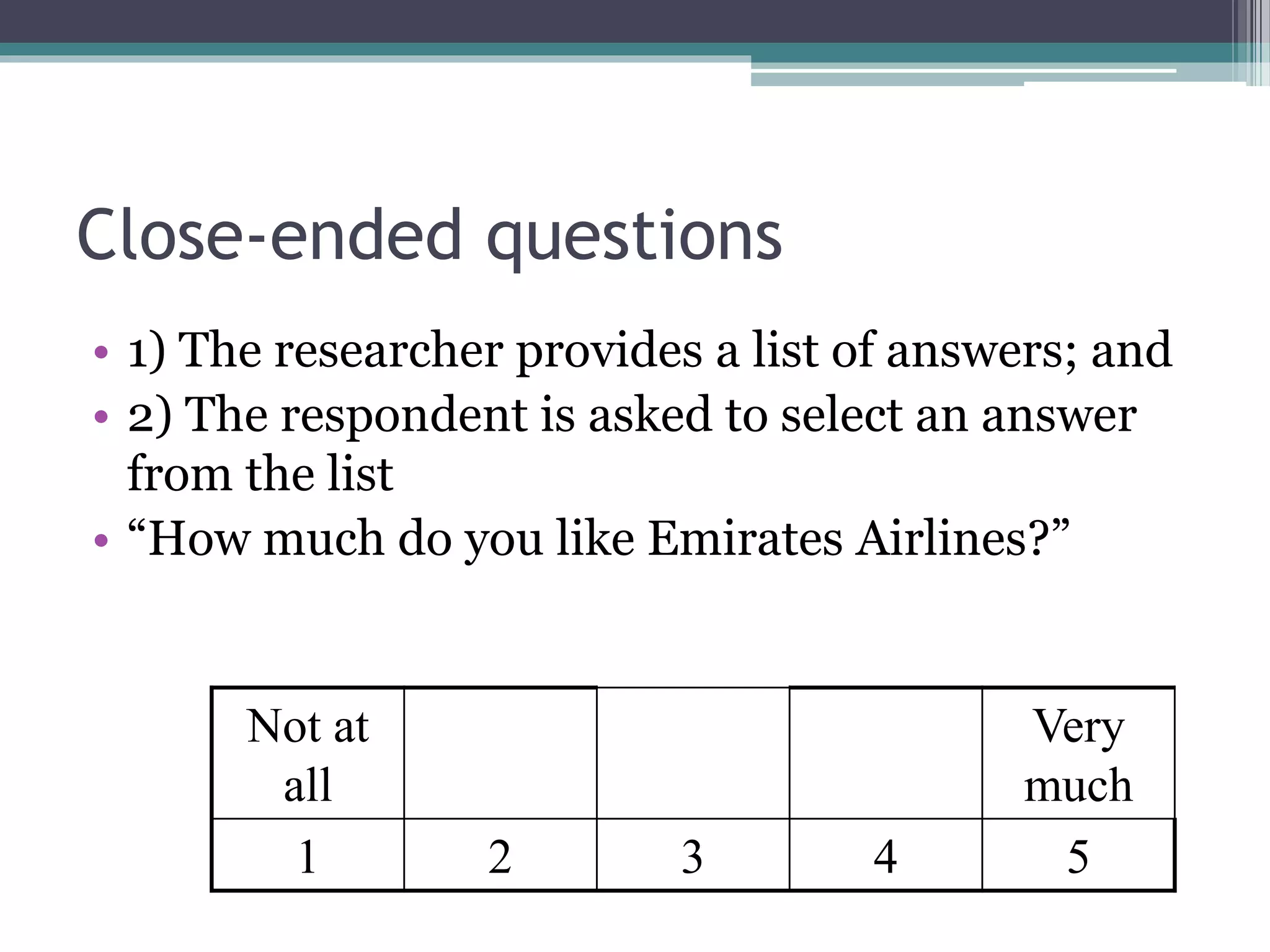 3 survey, questionaire, graphic techniques | PPTX