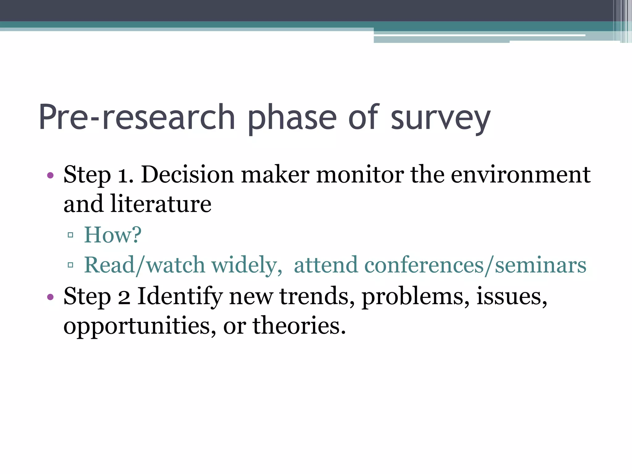 3 survey, questionaire, graphic techniques | PPTX