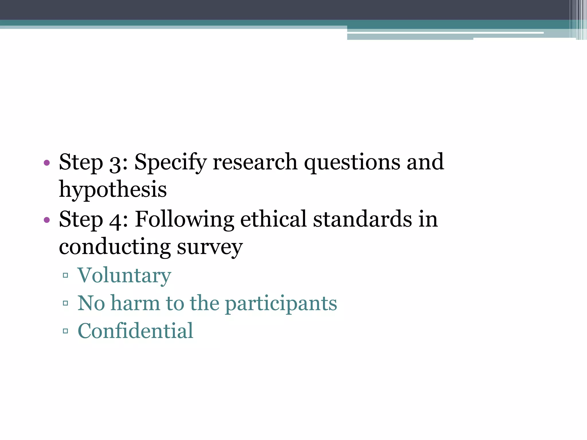 3 survey, questionaire, graphic techniques | PPTX