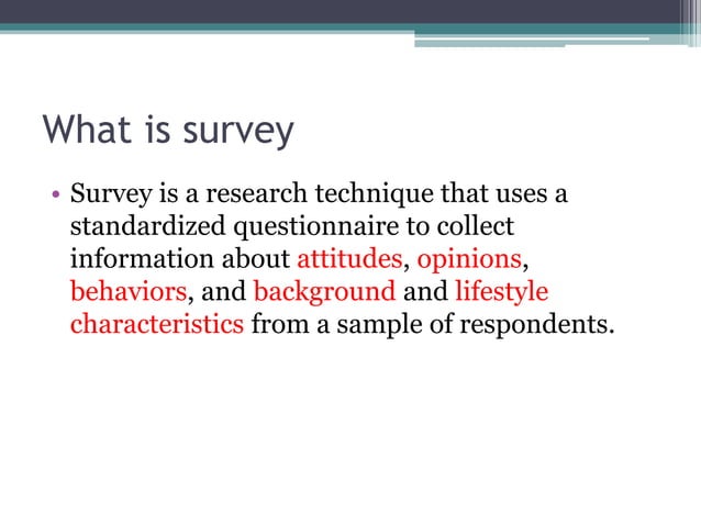 3 survey, questionaire, graphic techniques | PPT