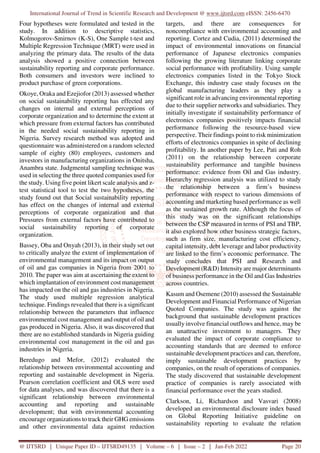 Sustainability Environmental Disclosure and Financial Performance of Oil and Gas Companies in ...