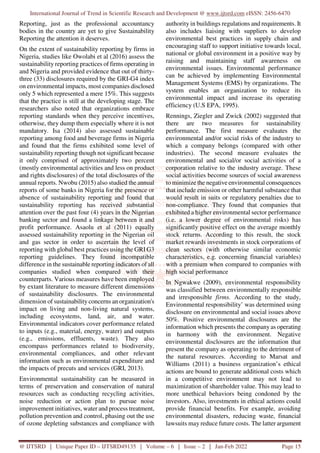 Sustainability Environmental Disclosure and Financial Performance of Oil and Gas Companies in ...