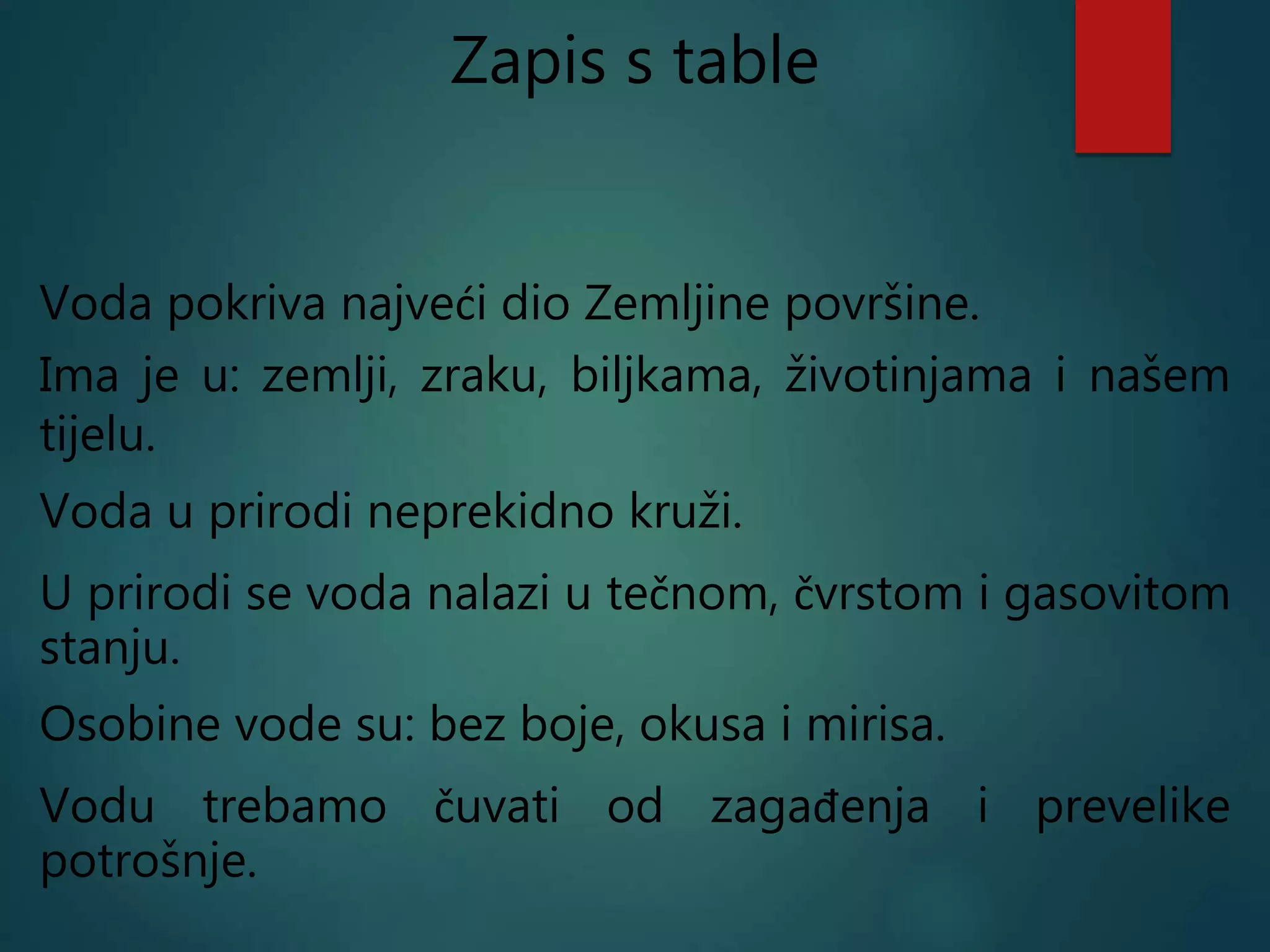 3 svojstva vode | PPT