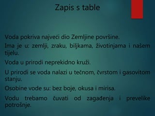 3 svojstva vode | PPT