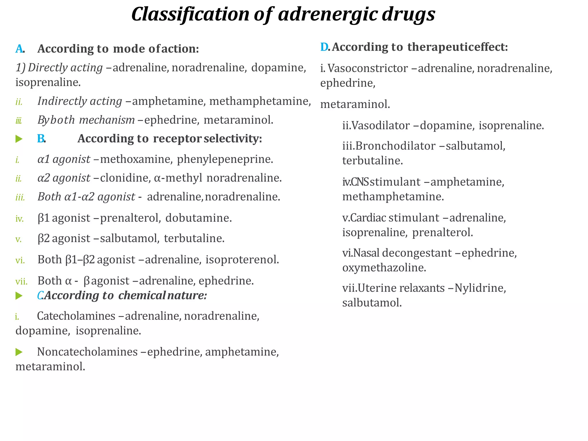 UNIT II: DRUGS ACTING ON AUTONOMIC NERVOUS SYSTEM | PPTX