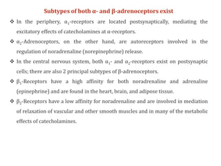 UNIT II: DRUGS ACTING ON AUTONOMIC NERVOUS SYSTEM | PPTX