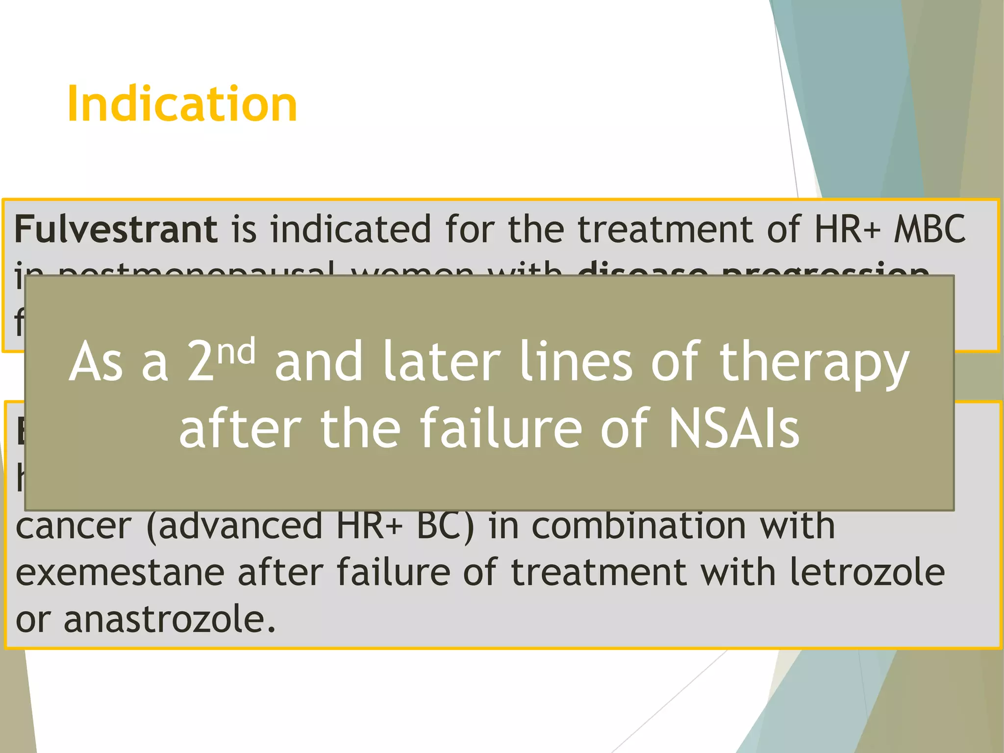 3 tailoring endocrine therapies in abc ful vs eve + exe in 2nd line et ...