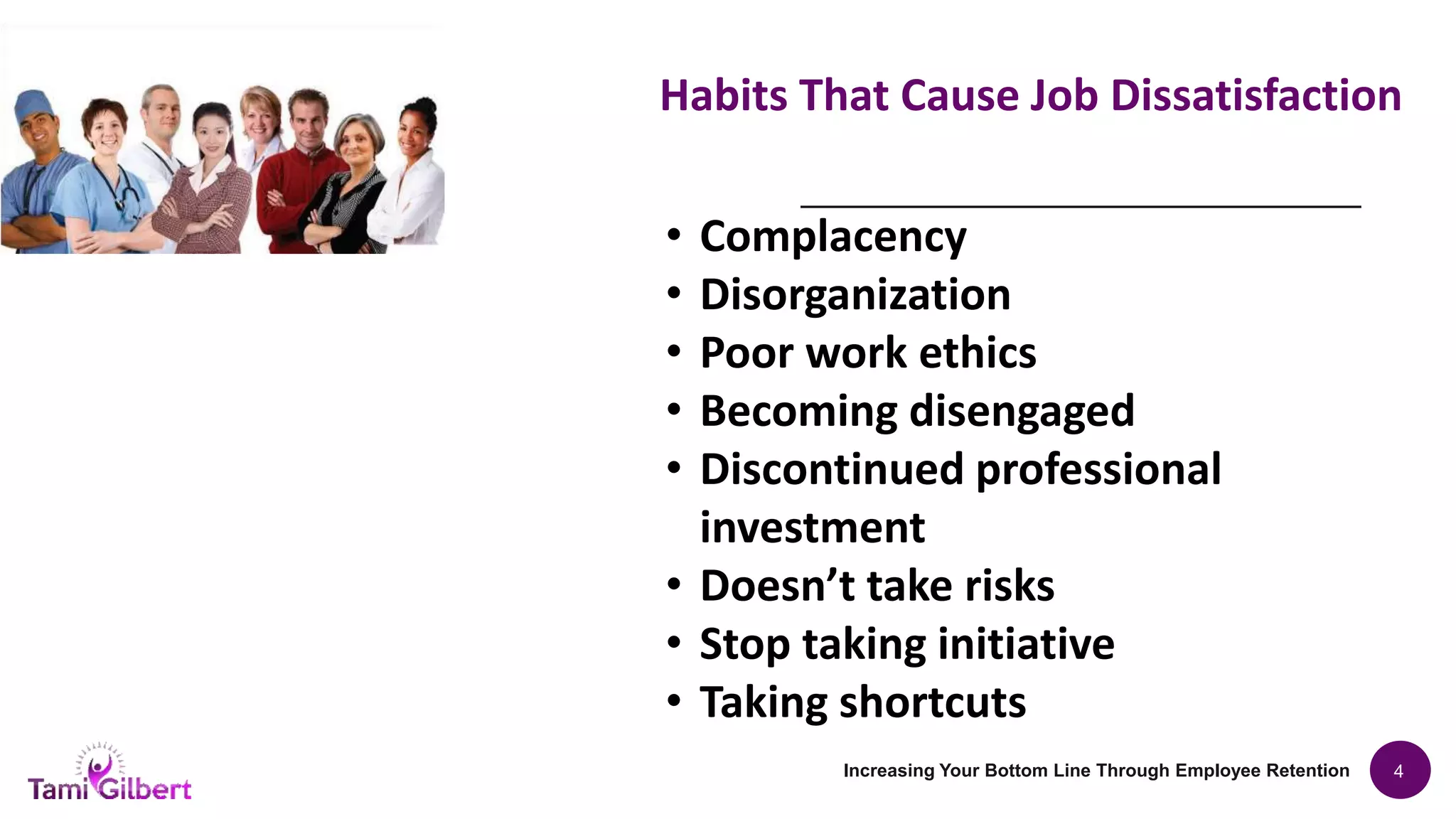 Tami Gilbert - Employee Satisfaction Workshop | PPTX