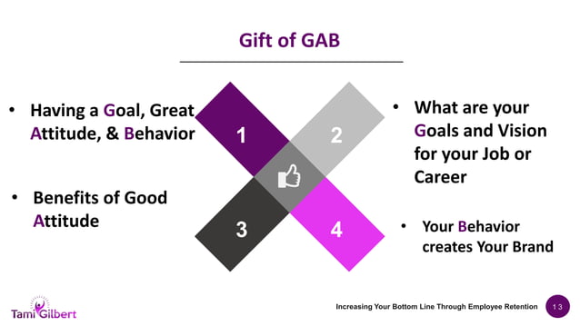 Tami Gilbert - Employee Satisfaction Workshop | PPTX