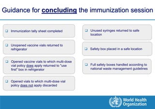 Checklists for Vaccines and Immunization | PPT