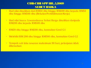 Tatacara Kaedah Sebut Harga | PPT