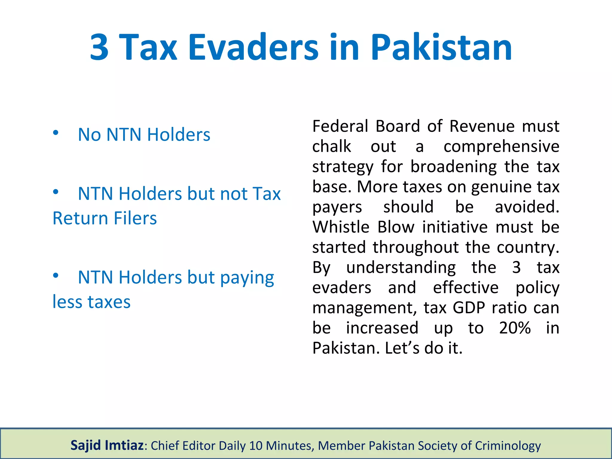 3 Tax Evaders | PPT