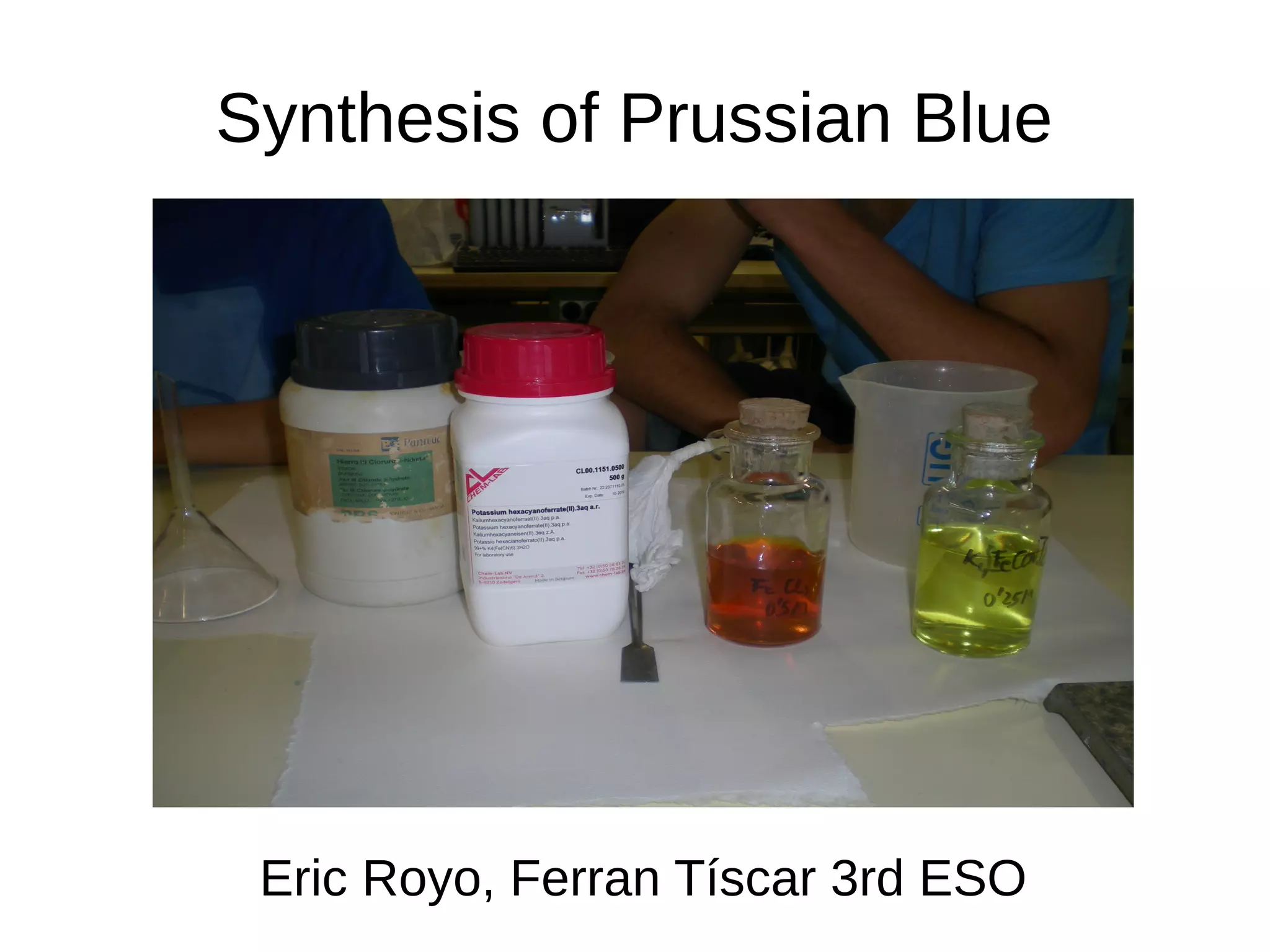 Chemistry_pigments prussian blue 3r ESO | ODP