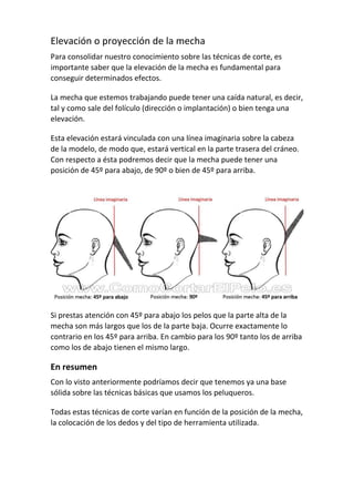 3 técnicas de corte básicas para cortar el pelo | DOCX