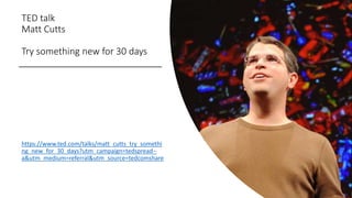3 ted talk matt cutts 30 days | PPTX