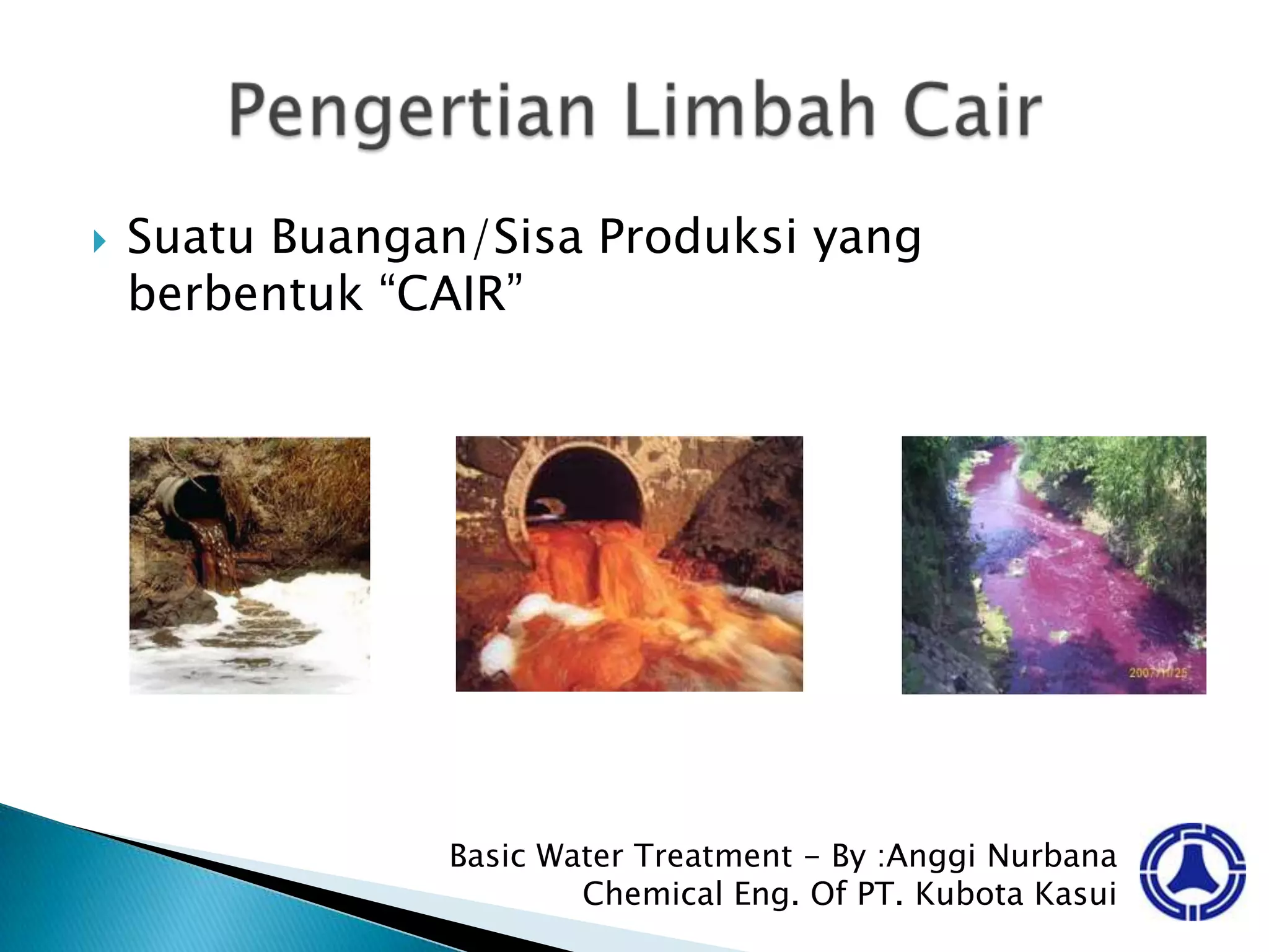 3 teknik dasar pengolahan limbah cair | PPSX