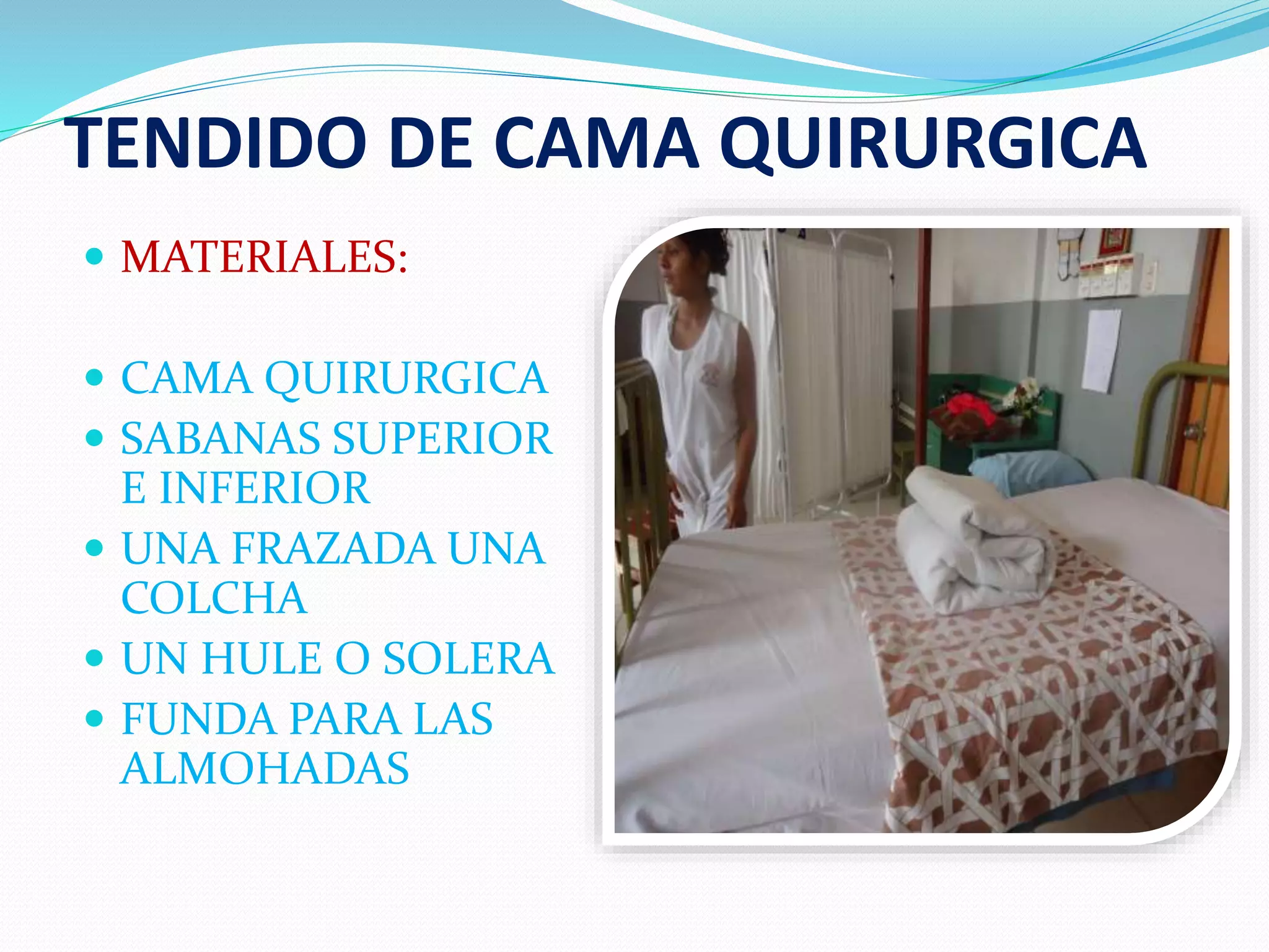 Tipos de tendido de cama IESTPCH-Dora S. | PPTX