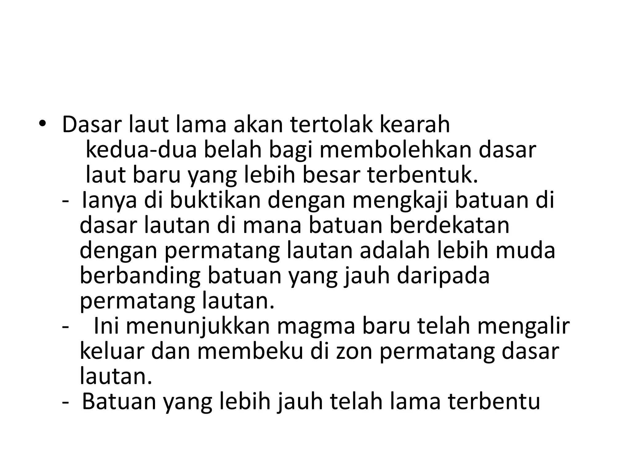 3 teori perebakan dasar lautan & plat tektonik gempa bumi tsunami | PPTX