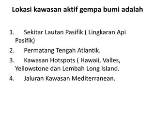 3 teori perebakan dasar lautan & plat tektonik gempa bumi tsunami | PPTX
