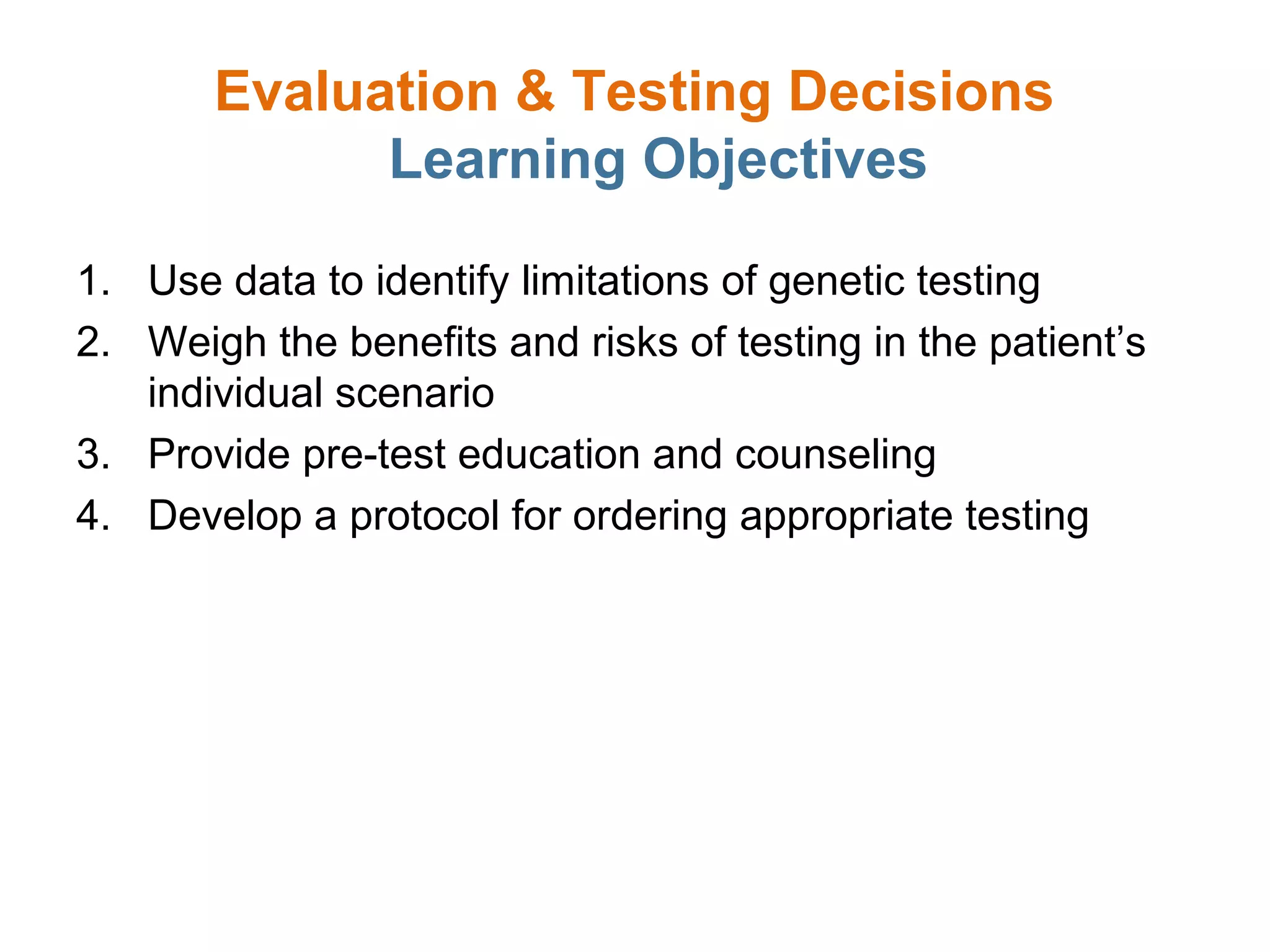 Session Three: Genetic Testing Process | PPT