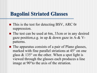 3 Tests for Binocular Single Vision | PPT