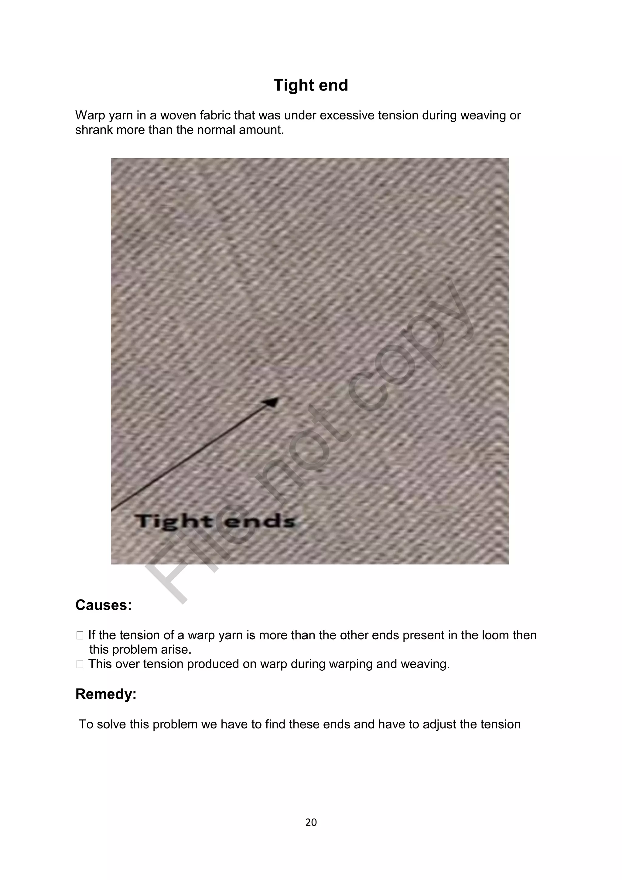 textile fabric defects | PDF