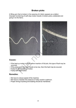 textile fabric defects | PDF
